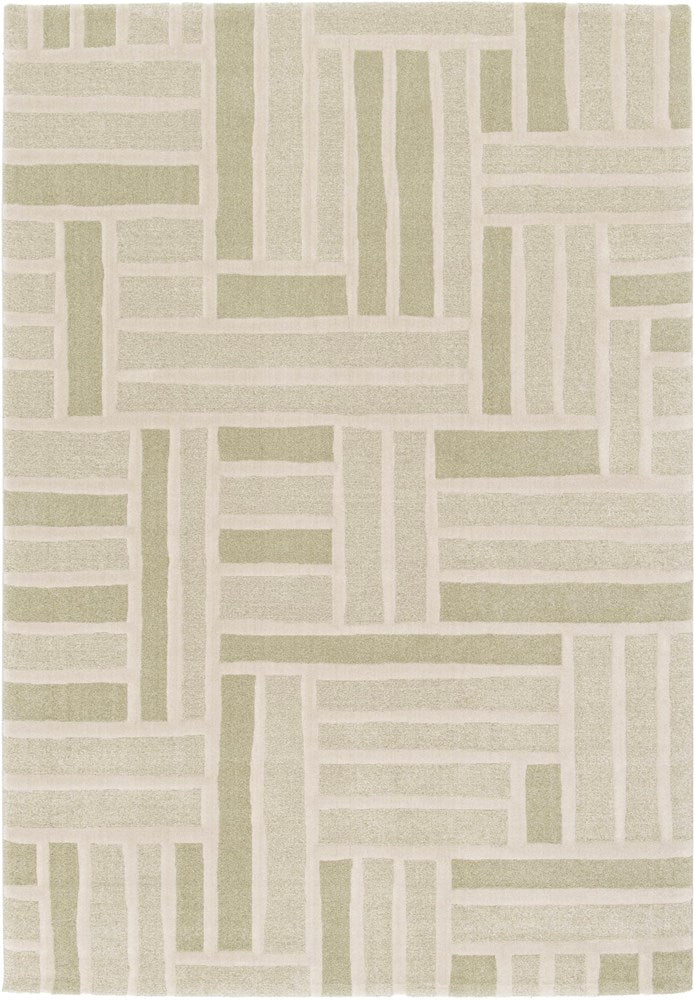 Sage Grid Mid-Century Modern Rug – Lost Design Society