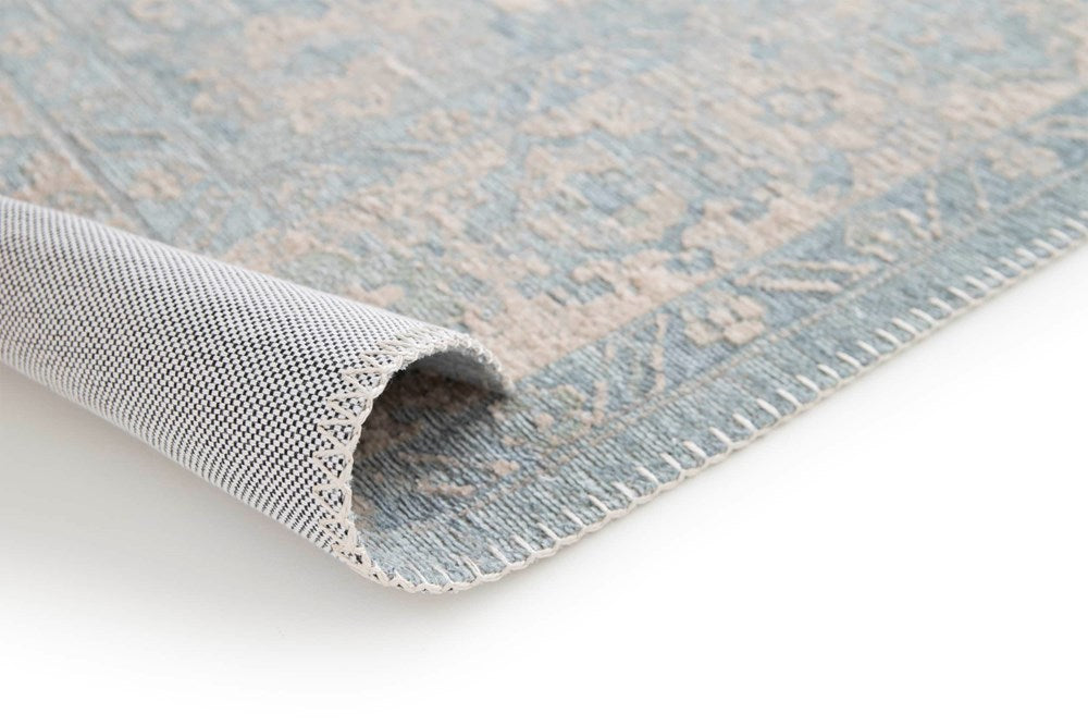 Camila Medallion Dusty Blue Outdoor Rug – Lost Design Society