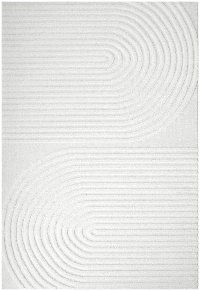 Astria White Arch Texture Rug – Lost Design Society Rugs