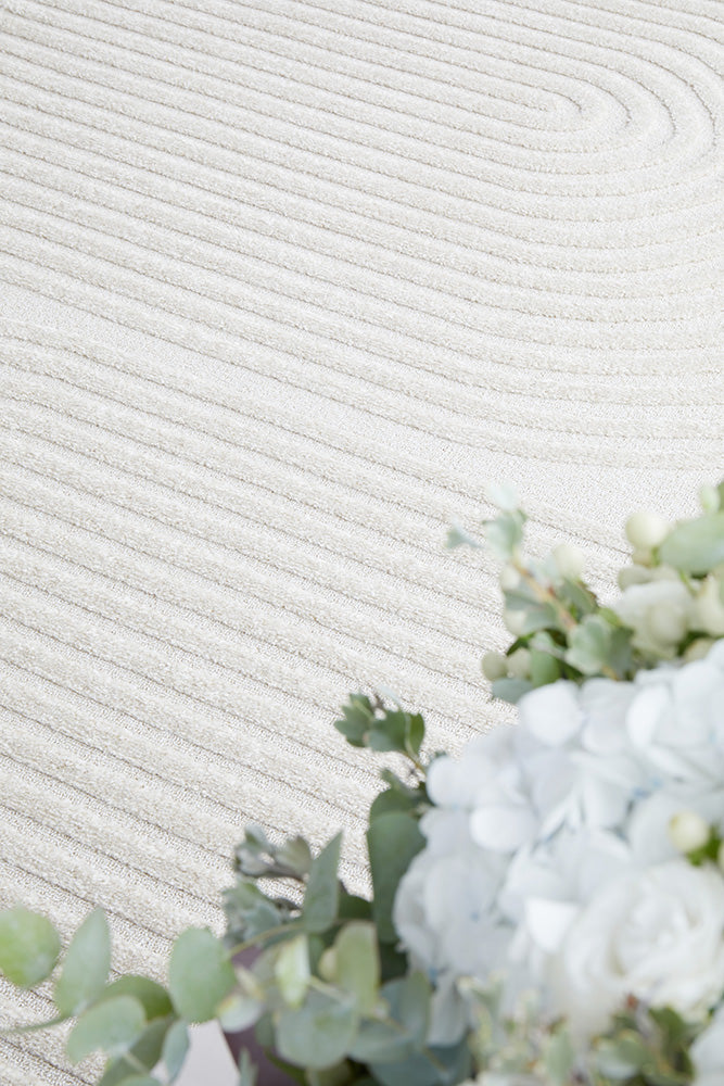 Astria White Arch Texture Rug – Lost Design Society Rugs