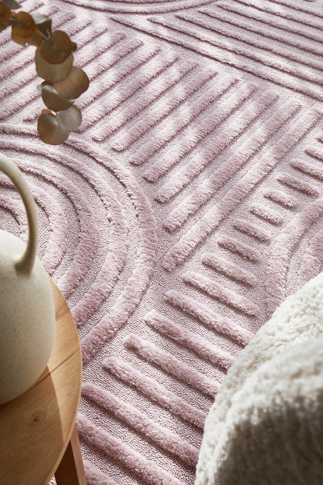 Astrid Pink Arch Pattern Rug – Lost Design Society Rugs