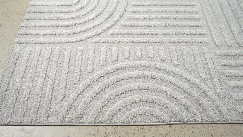 Astrid Silver Arch Pattern Rug – Lost Design Society