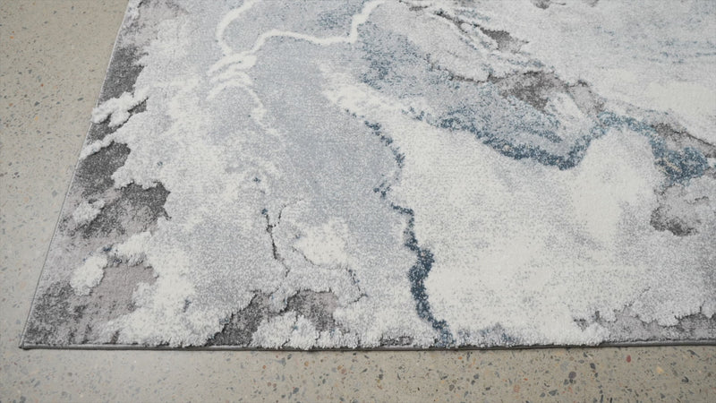 Opal Blue Swirled Rug – Lost Design Society