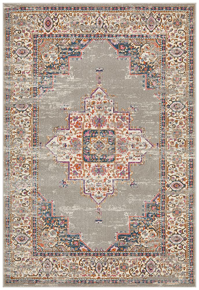 Tigris Amarah Grey Bohemian Transitional Rug – Lost Design Society