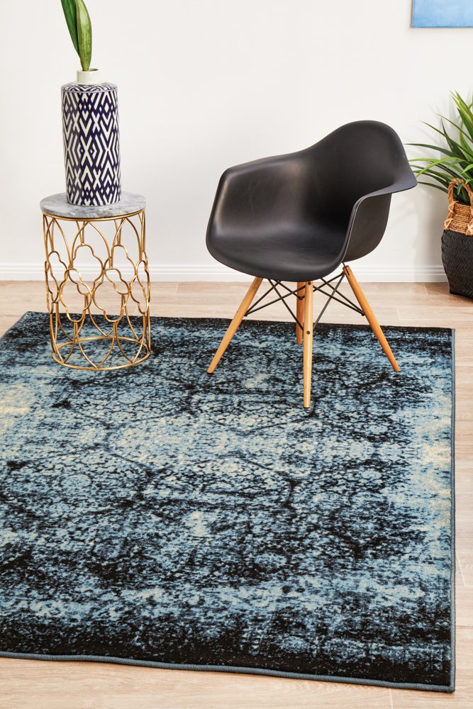 Elisabeth Heritage Transitional Rug Navy – Lost Design Society