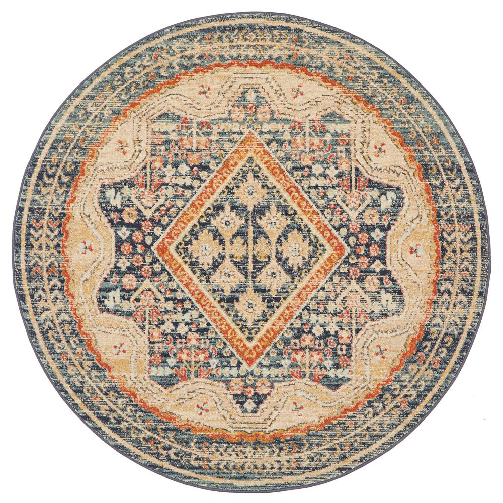 Estate Manse Navy Round Transitional Rug – Lost Design Society