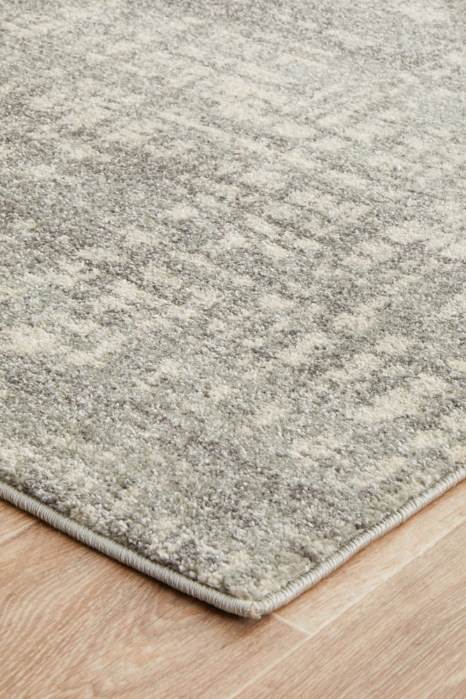 Ashley Abstract Modern Silver Grey Transitional Rug – Lost Design Society