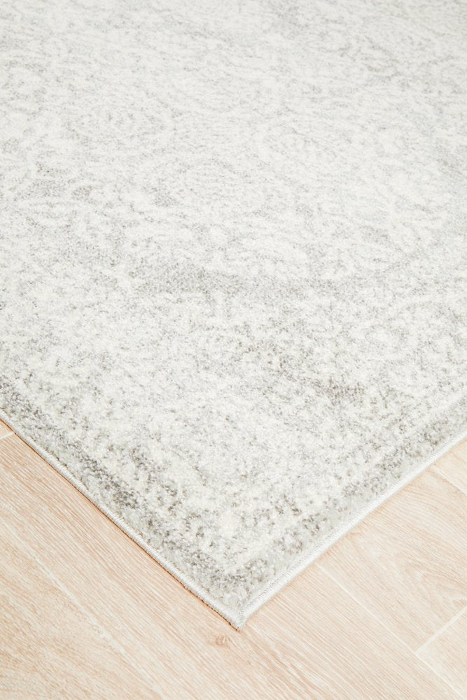 Gwyneth Stunning Transitional Silver Rug – Lost Design Society