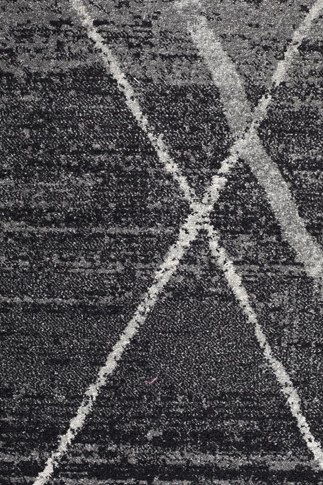 Paradise Charcoal Contemporary Transitional Rug – Lost Design Society