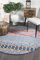 Paradise Multi Tribal Round Transitional Rug – Lost Design Society
