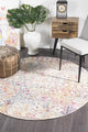 Paradise Multi Rustic Round Transitional Rug – Lost Design Society
